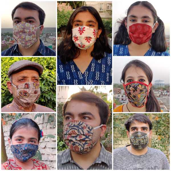 Pattachitra, Madhubani, kalamkari, zardosi, and shibori: Masks get a ...