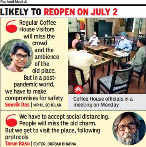 Kolkata: Coffee House eyes adda with infusion and social distancing ...