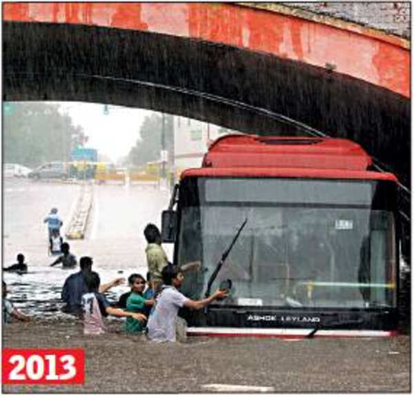 Drowning street in Delhi: Swim or sink | Delhi News - Times of India