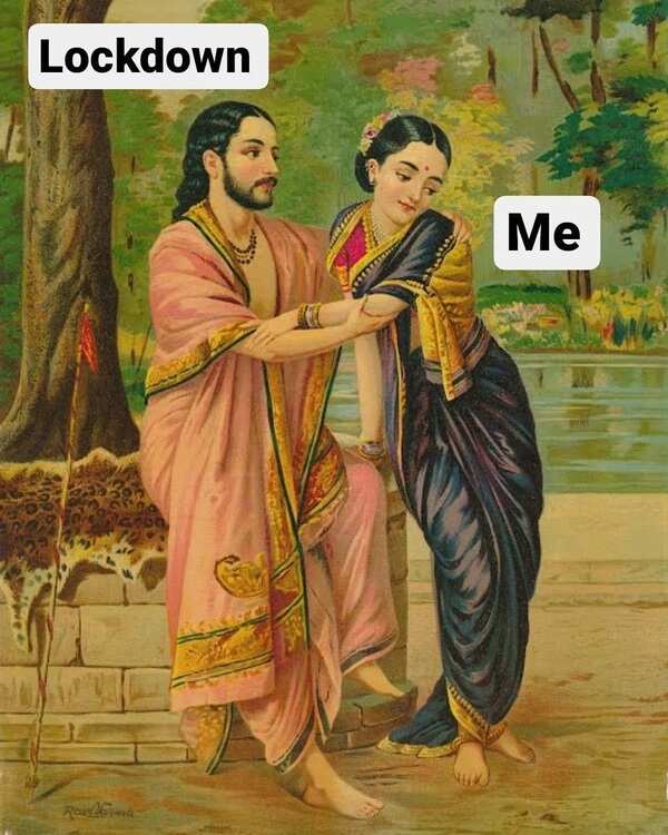 These Raja Ravi Varma memes make pandemic more bearable | India News ...