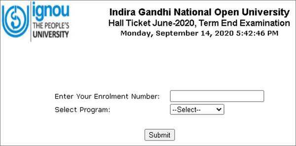 IGNOU Admit Card: IGNOU June TEE Hall ticket 2020 released, Download ...
