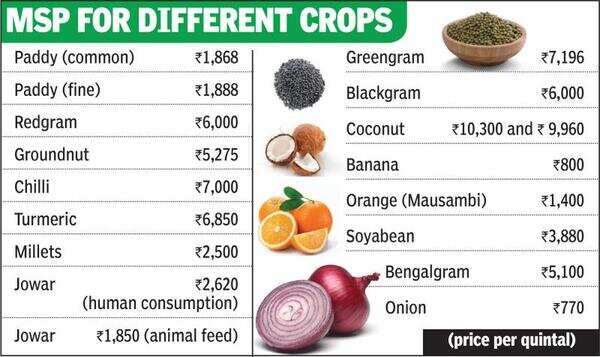 AP allays farmers’ fears, announces MSP for almost all crops ...