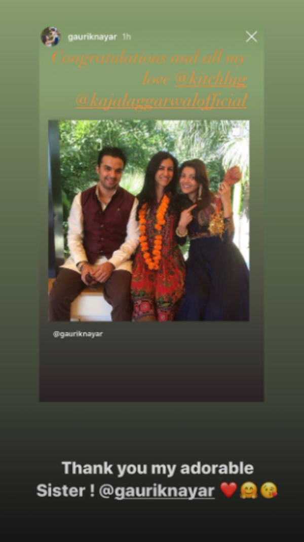 PHOTO Alert! Kajal Aggarwal is all smiles with fiancé Gautam and sister ...