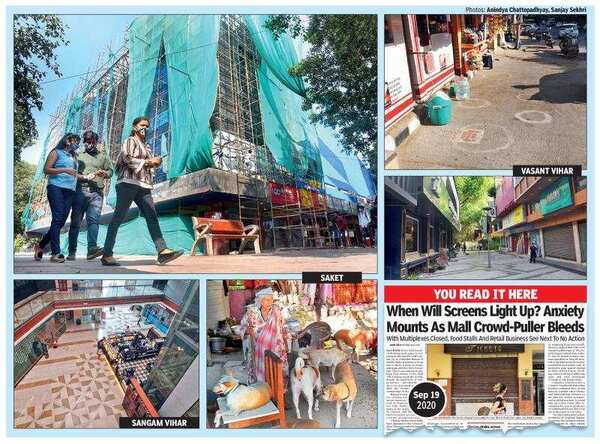 Delhi: Market complexes hope stars will shine upon them too when movie ...