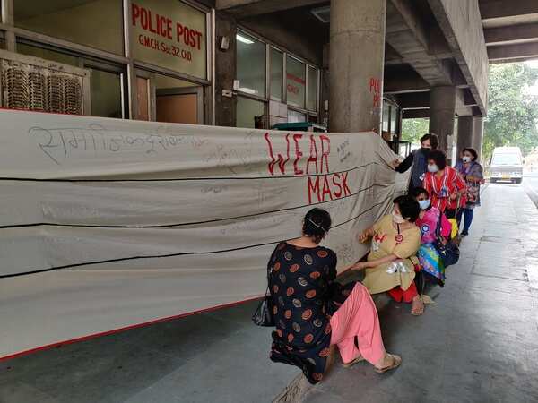 Chandigarh makes world's longest mask to educate people on importance ...