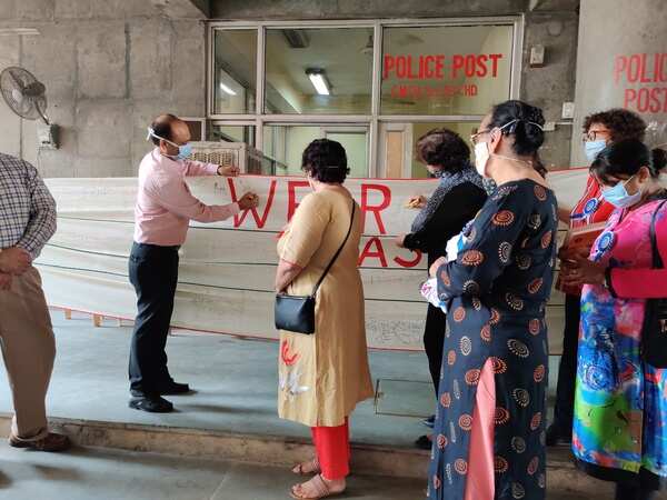 Chandigarh makes world's longest mask to educate people on importance ...