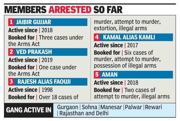 Cops close in on Sube Gujjar gang with arrests of 2 more members ...