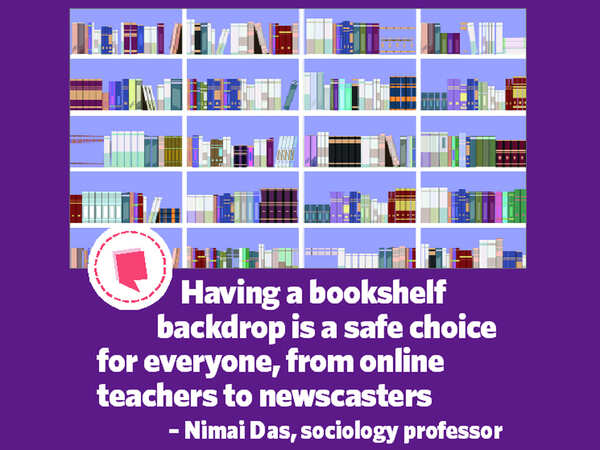 From virtual meetings to self-timer portraits: Your bookshelf backdrop ...