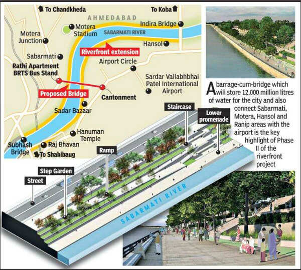 Ahmedabad: Riverfront to be extended by 5km | Ahmedabad News - Times of ...