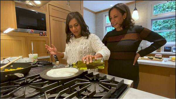 Kamala Harris News: Dosas to chicken roast, Kamala Harris cooks her way ...