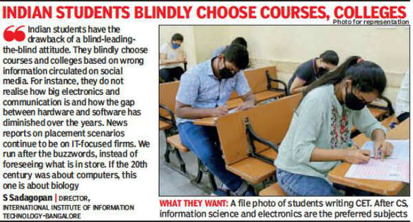 Bengaluru: Computer science top pick among CET takers | Bengaluru News ...