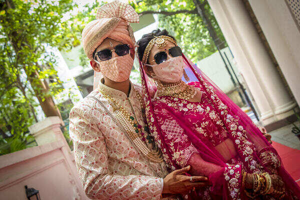 Masks get a luxe and stylish makeover this shaadi season - Times of India