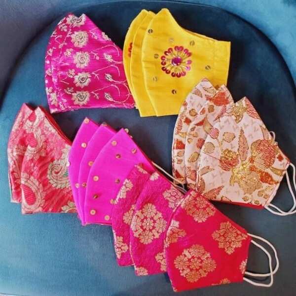 Masks get a luxe and stylish makeover this shaadi season - Times of India