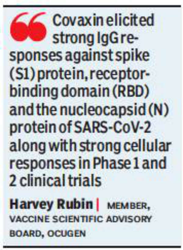 Ocugen to co-develop Covaxin with Bharat Biotech for US market ...