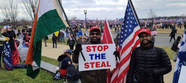 Vinson Xavier Palathingal: Man who waved Indian flag at pro-Trump rally ...
