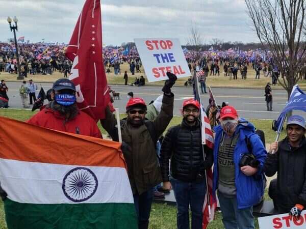 Vinson Xavier Palathingal: Man who waved Indian flag at pro-Trump rally ...
