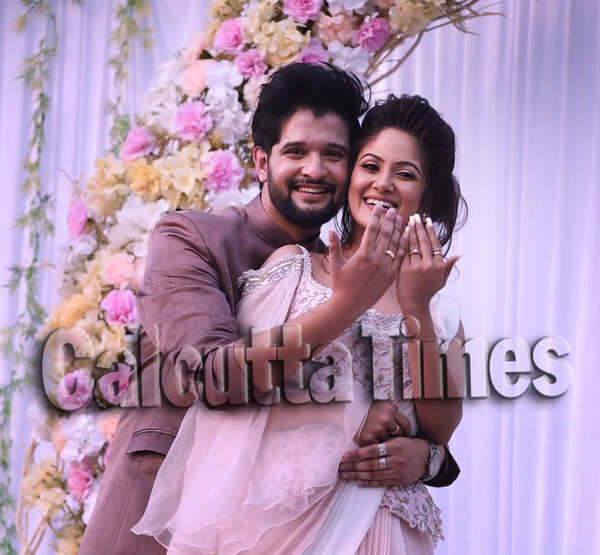 Trina and Neel get engaged in intimate ceremony - Times of India