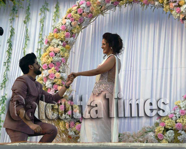 Trina and Neel get engaged in intimate ceremony - Times of India