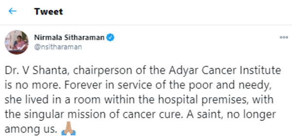 Dr Shanta will be remembered for her compassion and fighting spirit ...