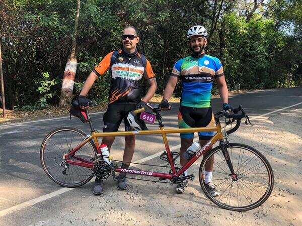 Visually challenged man completes 91 km race at Sahyadri cycling ...