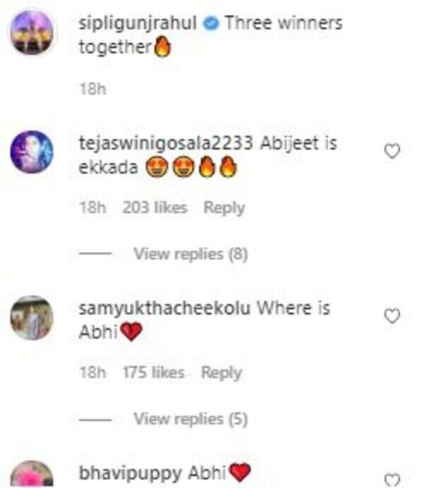 BB Telugu 3 winner Rahul Sipligunj shares picture with ex-winners Siva Balaji and Kaushal Manda ...