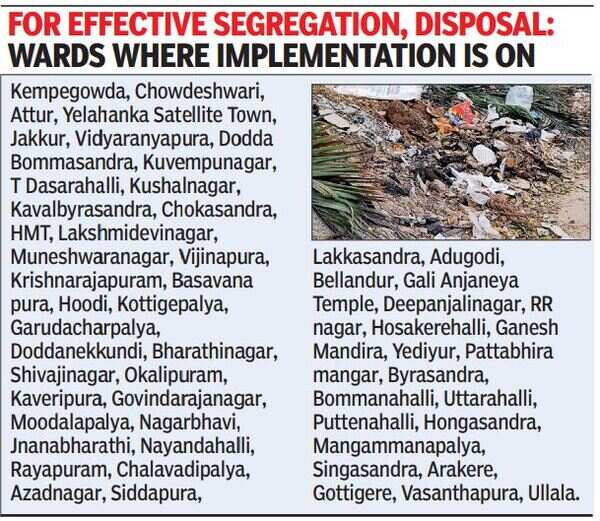Bengaluru: New garbage management system set up in 56 wards | Bengaluru ...