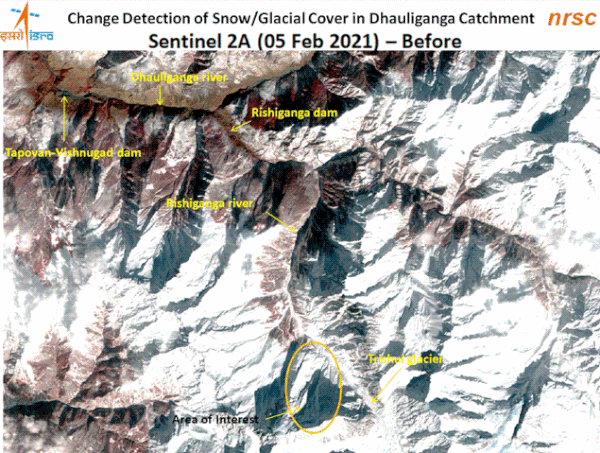 Uttarakhand glacier burst: Images of before and after the tragedy ...