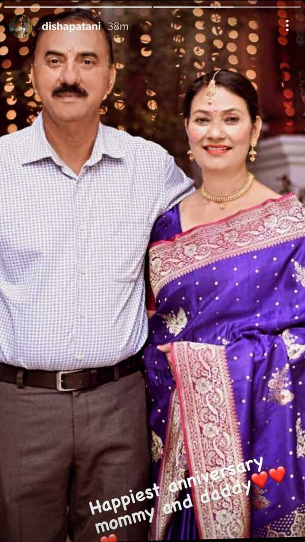 Disha Patani shares an endearing picture of her parents on their ...