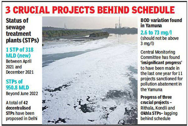 Clean Yamuna: Panel says little progress | Delhi News - Times of India