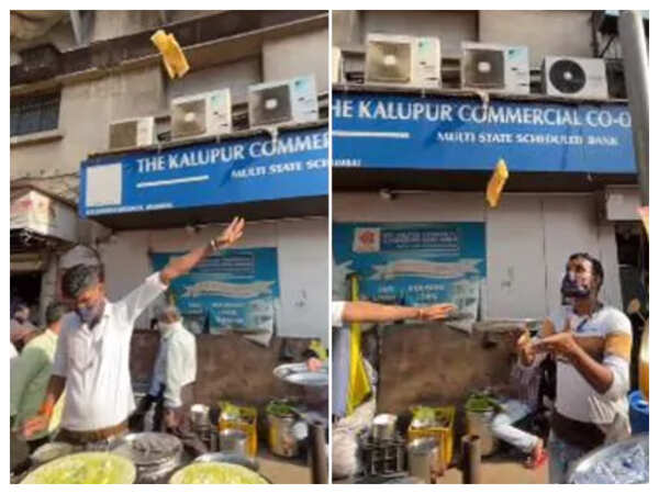 The viral video of flying dosa is breaking the internet - Times of India