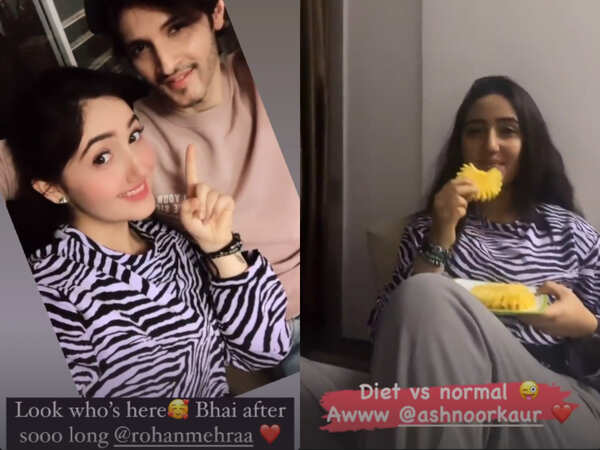 Reel siblings and real-life BFFs Rohan Mehra and Ashnoor Kaur reunite ...