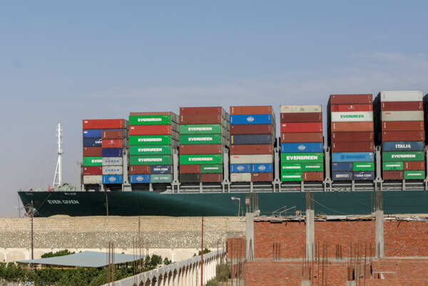 Canal service provider says container ship in Suez set free - Times of ...
