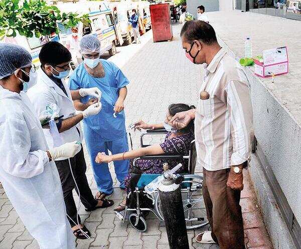 At Civil, treatment begins right from queue | Ahmedabad News - Times of ...