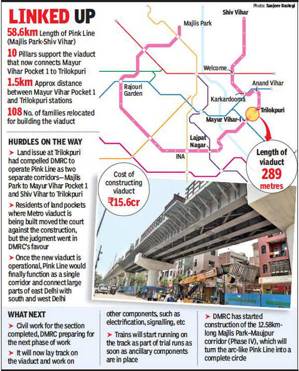 Delhi Metro: Finally, missing piece of Pink Line jigsaw falls into ...