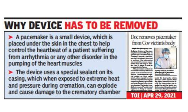 Kolkata: Crematorium shuts after pacemaker in Covid body explodes ...