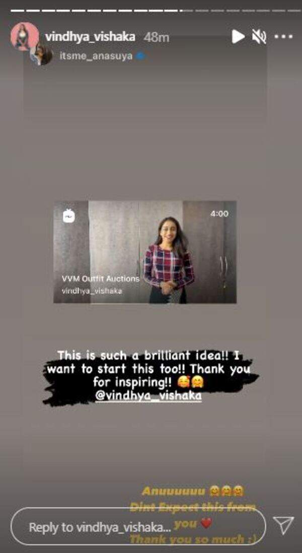 Anchor Vindhya Medapati to auction her outfits amid COVID-19 crisis ...