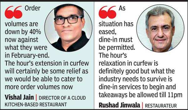 No dine-in, restaurateurs irked | Ahmedabad News - Times of India