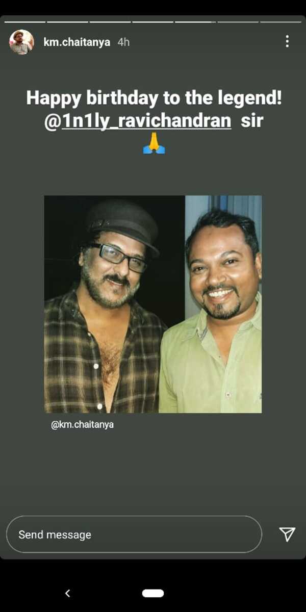 Wishes pour in for Crazy Star Ravichandran on his birthday | Kannada ...