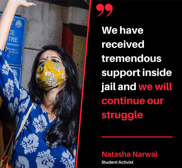 Delhi Riots News: Student activists Natasha Narwal, Devangana Kalita ...