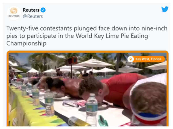 Viral News: Weird pie-eating championship leaves netizens divided ...