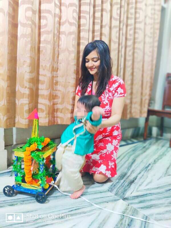 Piyali Mukherjee celebrates birthday with baby Kiaansh - Times of India