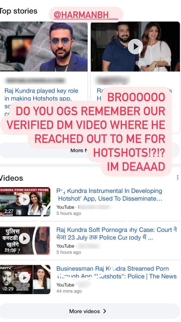 Raj Kundra Porn App Case: YouTuber Puneet Kaur alleges Raj Kundra reached out to her for his app ...