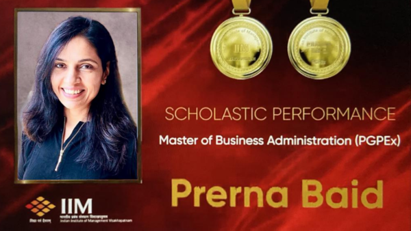 Grit & inspiration: Prerna, 44 & mom of 2, bags 2 golds at IIM ...