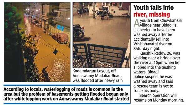 Karnataka: BBMP chief orders drain works to end Ulsoor flooding | Bengaluru News - Times of India