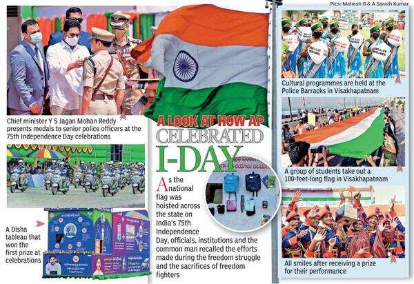 CM YS Jagan Mohan Reddy hoists national flag in Vijayawada, vows to keep up welfare agenda ...