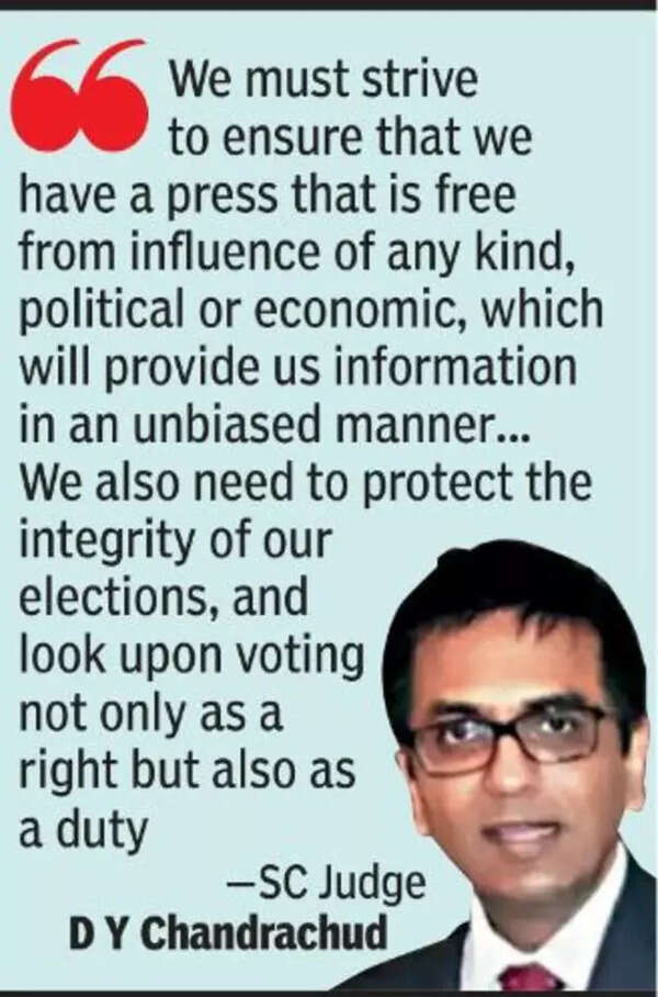 Citizens can’t depend on governments alone for truth: Chandrachud ...