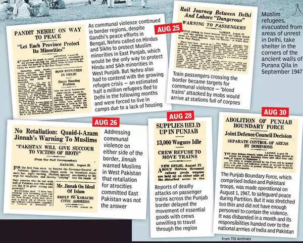 How Partition unfolded in the week after Punjab was split | India News ...