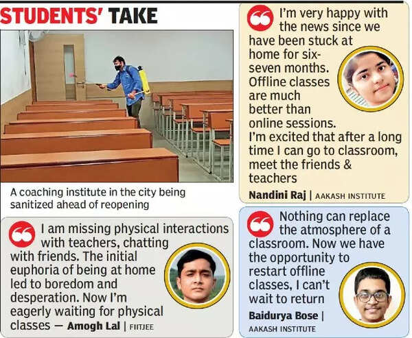 Cautious coaching centres in Kolkata to go for both offline & online ...