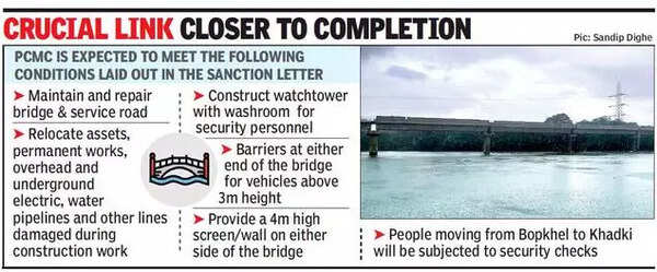 Mod: MoD gives final sanction to land transfer for Bopkhel bridge project in Pune | Pune News ...