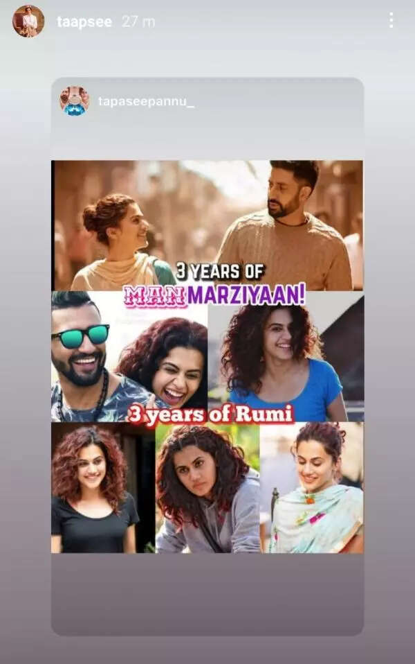 Taapsee Pannu, Vicky Kaushal and Abhishek Bachchan starrer ‘Manmarziyaan’ clocks 3 years; the ...